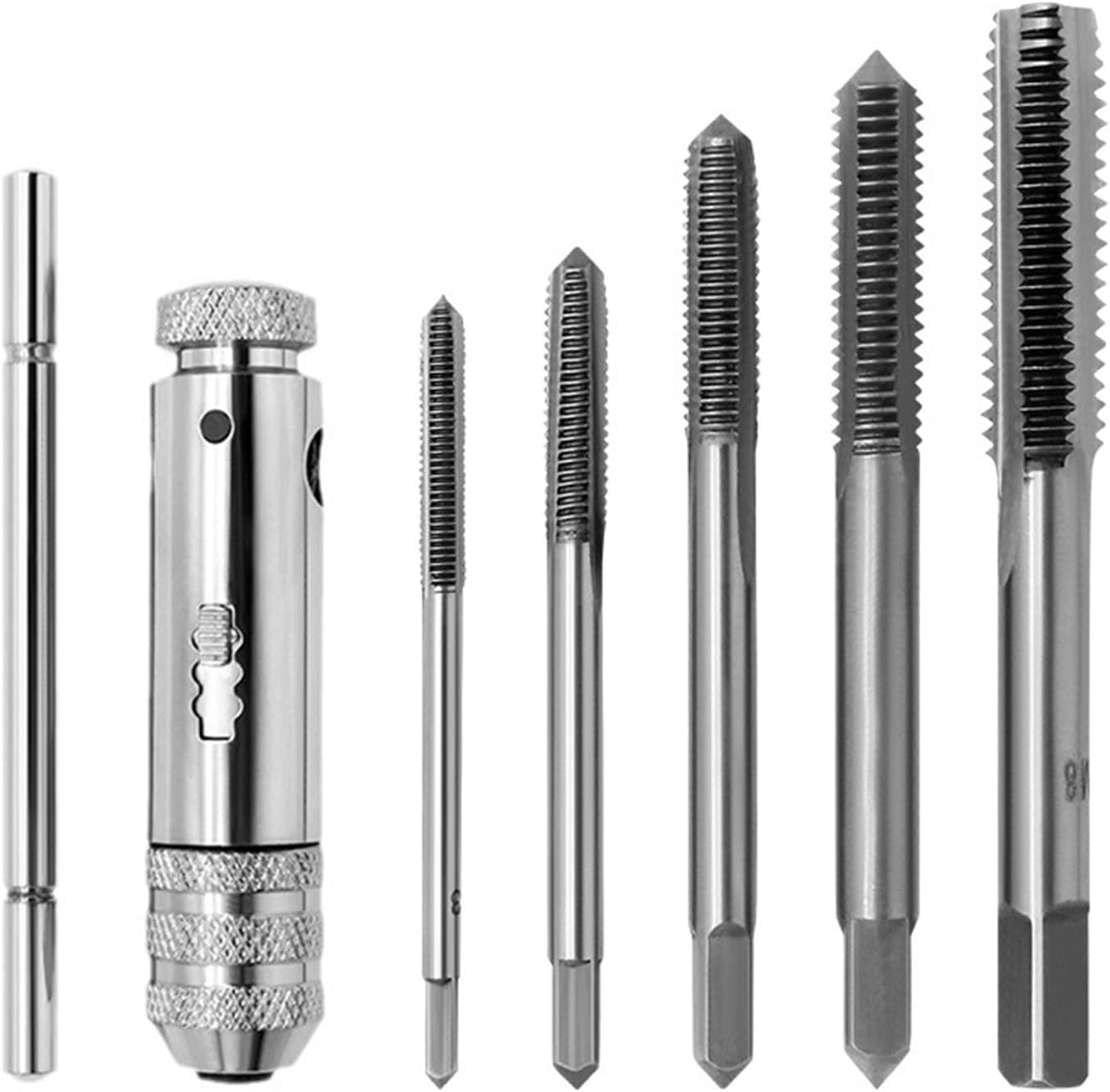 T-Handle Ratcheting Tap Holder Wrench Adjustable T Type Ratcheting ...