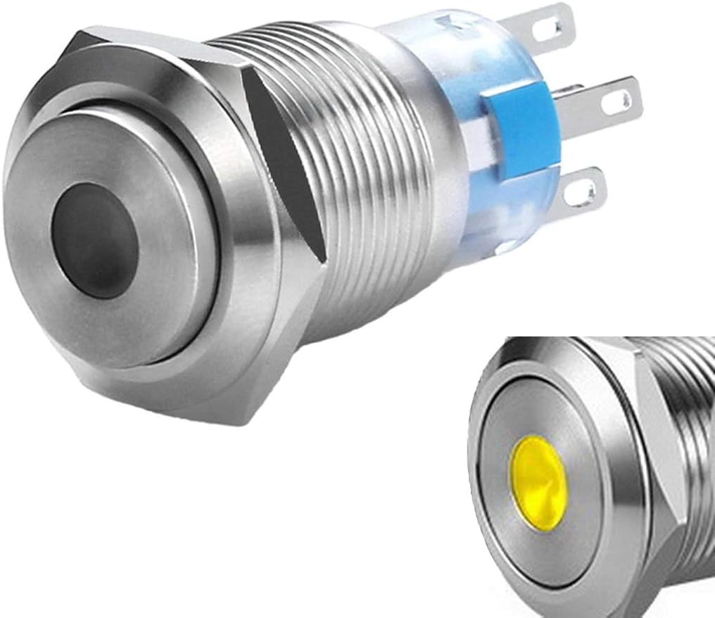 Amazon.com: WerFamily 19mm Momentary Push Button Switch 1NO 1NC SPDT ON ...