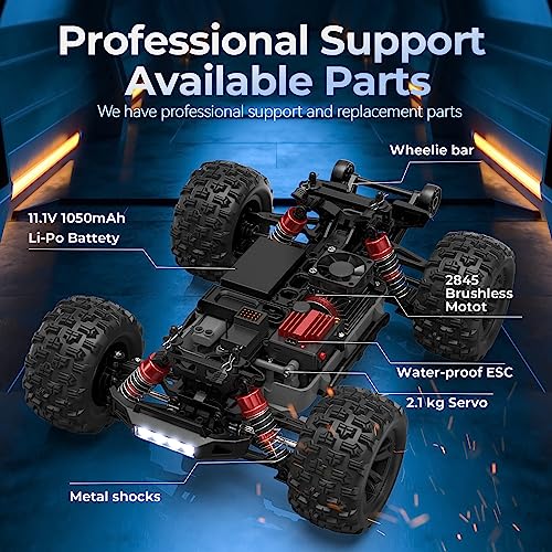 Snapklik.com : BEZGAR HP161S 1:16 4X4 RTR Brushless Fast RC Cars For ...