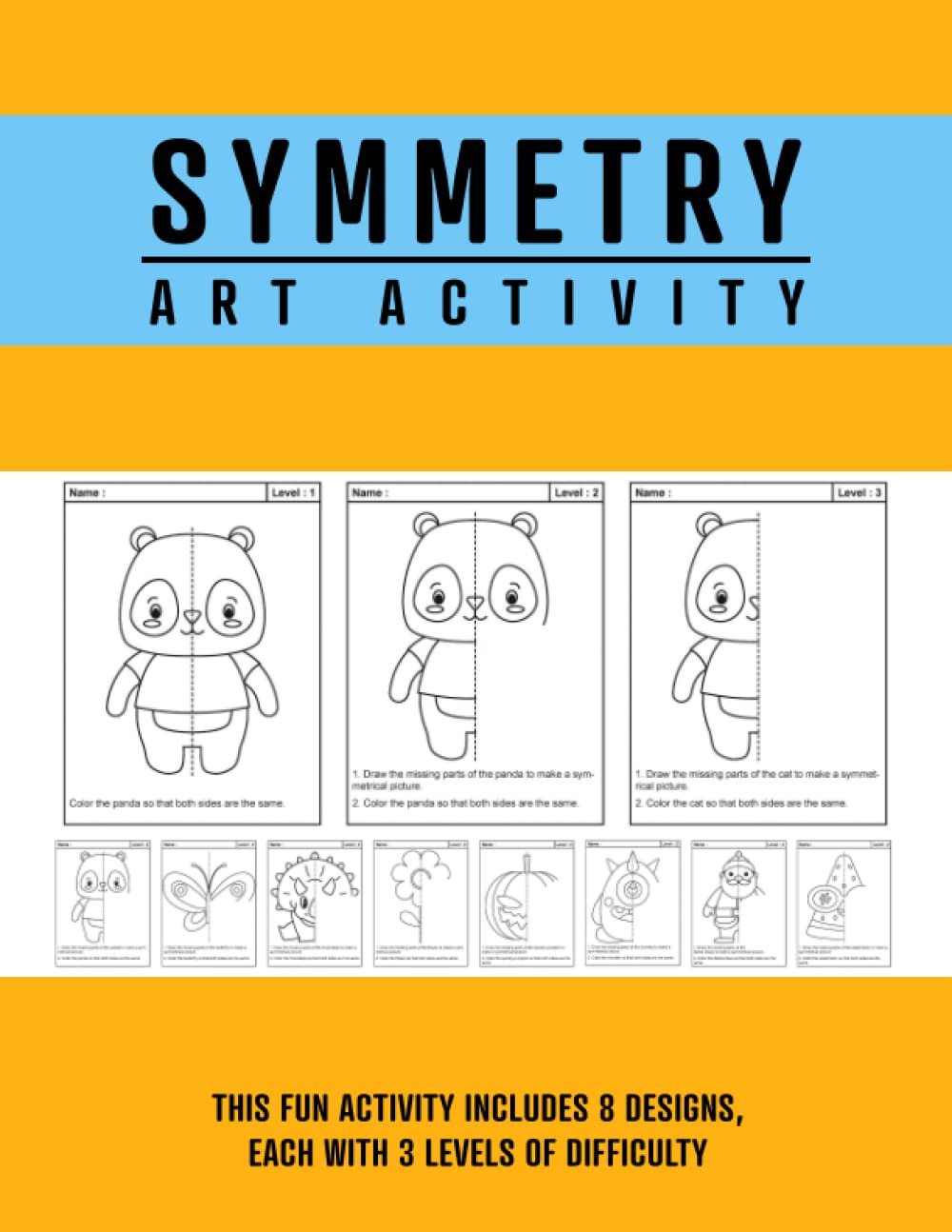 Symmetry Art Activity Practice Symmetry With This Engaging ...