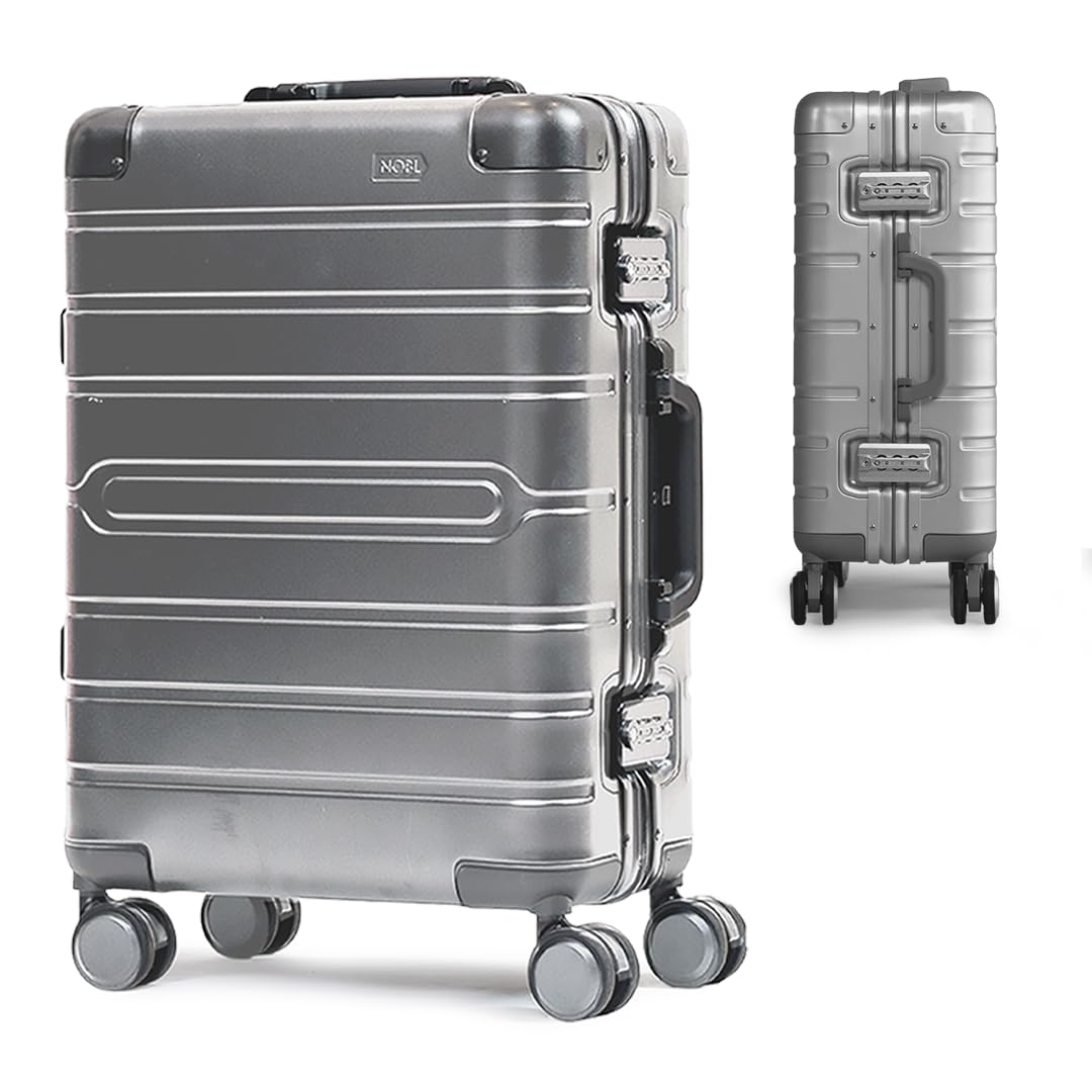 Amazon.com | Nobl Travel Zipperless Aluminum Carry on Suitcase ...
