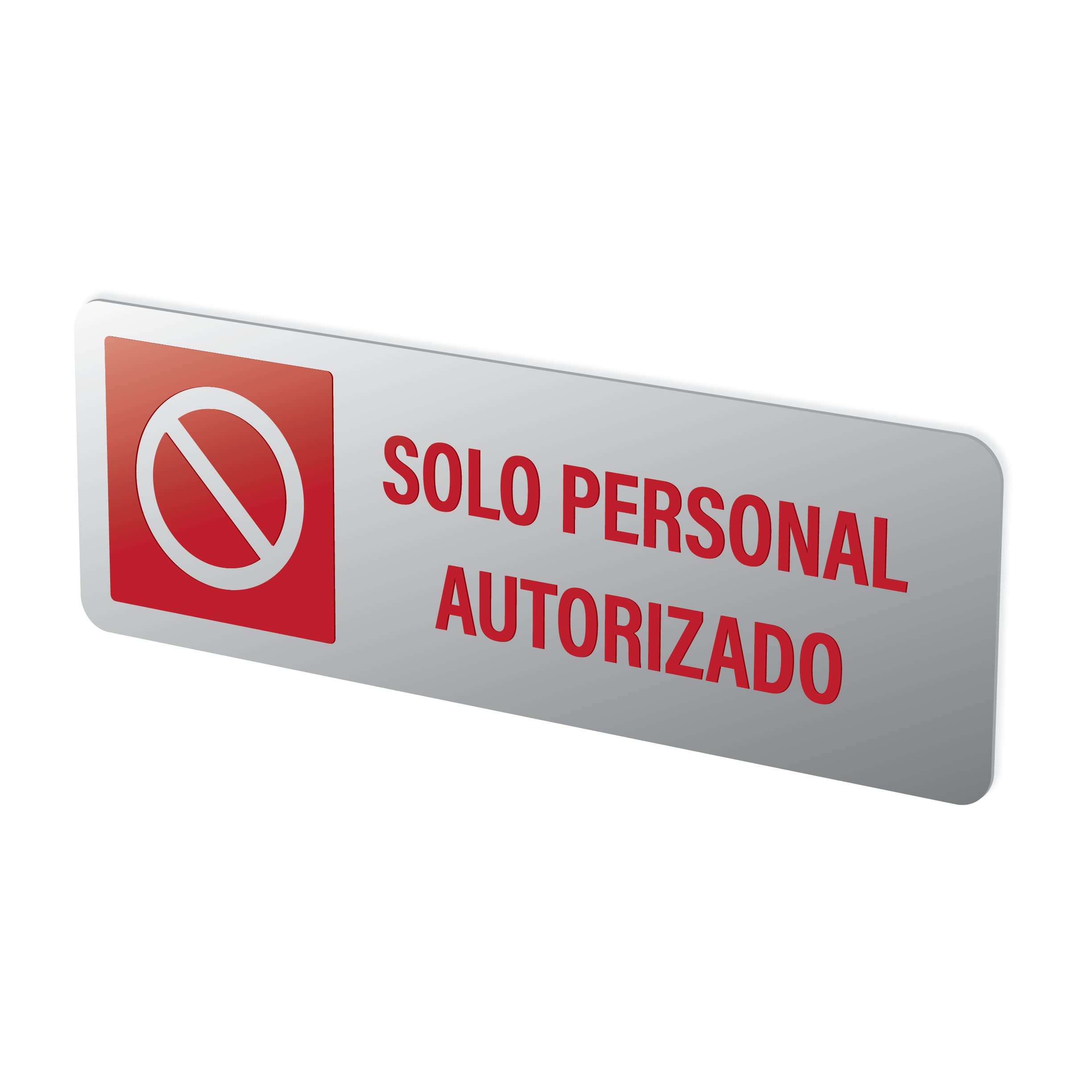 Señalización autoadherible en aluminio rígido para casa y oficinas ...
