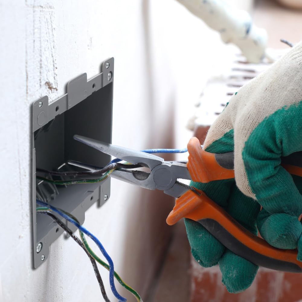 Snapklik.com : MAKERELE Double Gang Old Work Switch/Receptacle Box, 26 ...