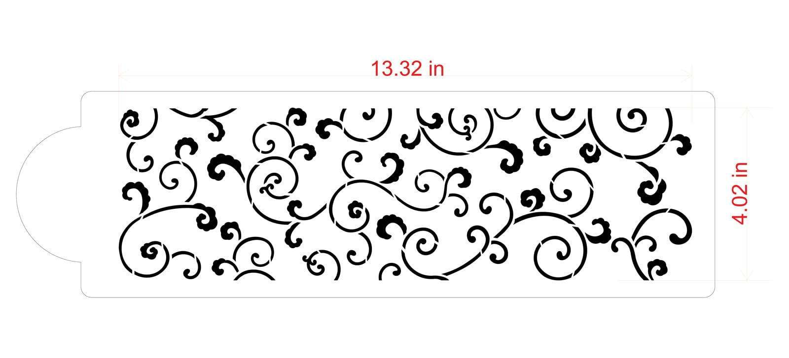 Scroll Stencils For Cakes