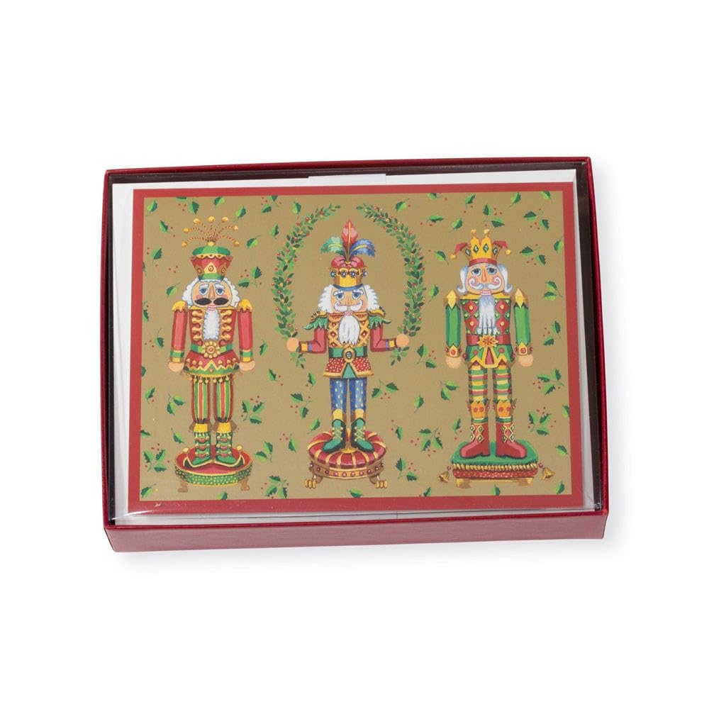Amazon.com : Caspari Nutcracker Christmas Boxed Christmas Cards - 16 ...