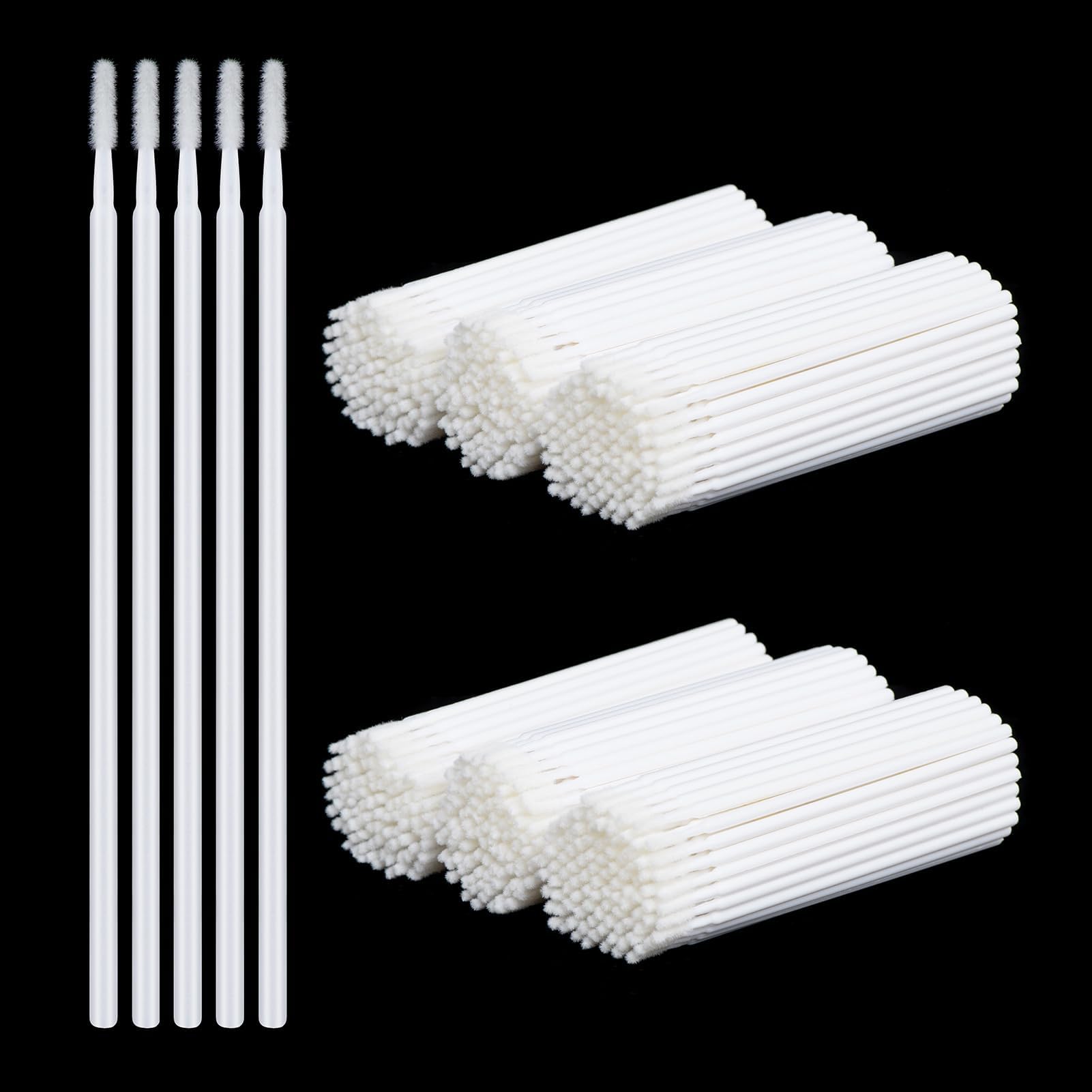 Amazon.com : Cuttte 500PCS Disposable Micro Swabs for Eyelash Extension ...
