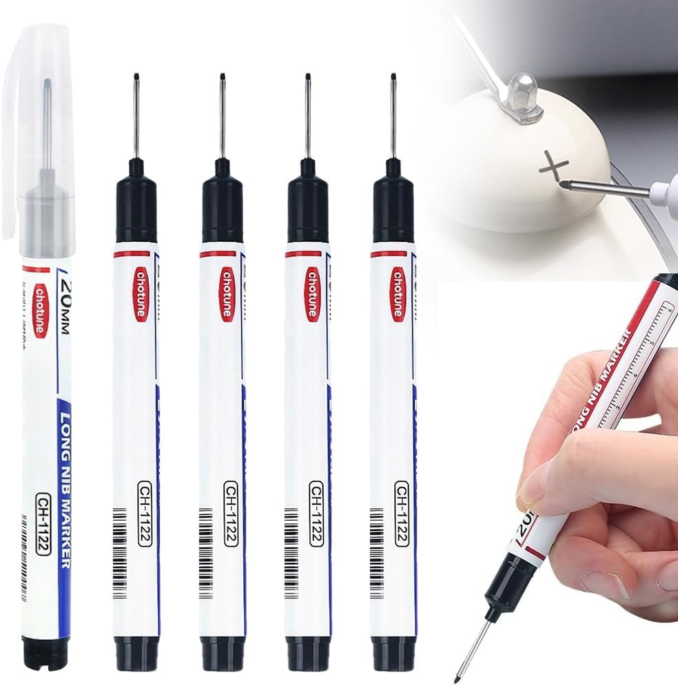 Amazon.com : Long Head Deep Hole Marker Pens, 2025 New Quick-dry ...