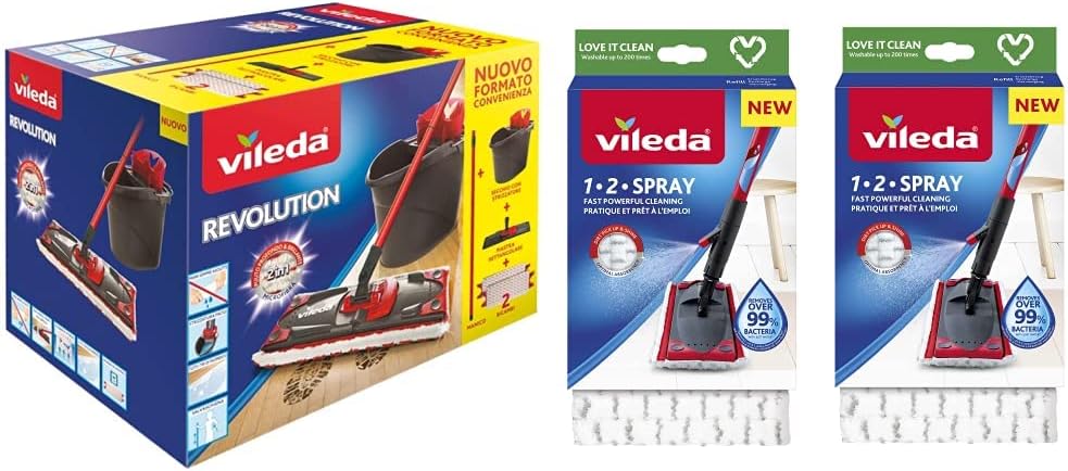 Vileda - All Floor Cleaning System with Bucket, Drainer and Stand with ...