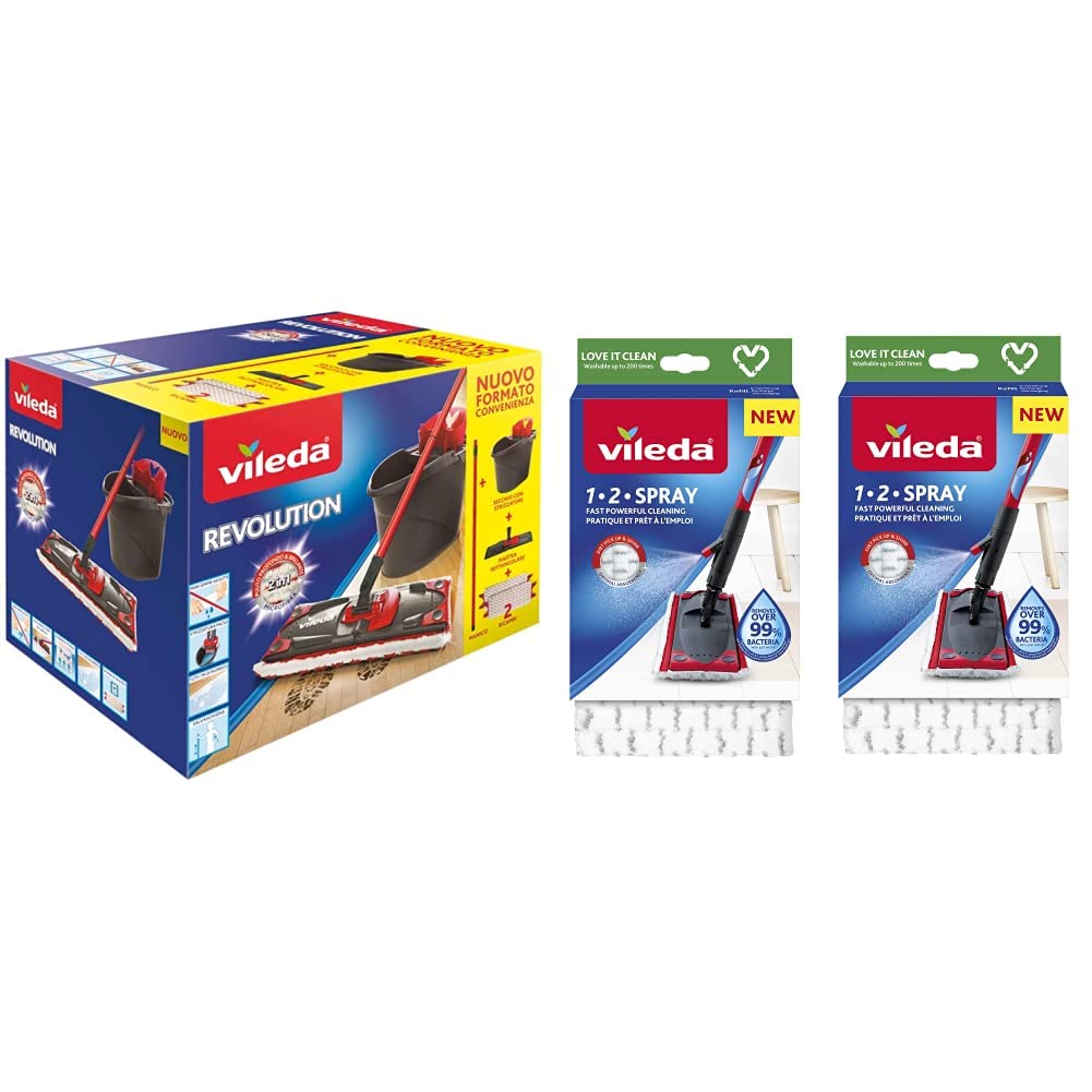 Vileda All Floor Cleaning System With Bucket Drainer And Stand ...