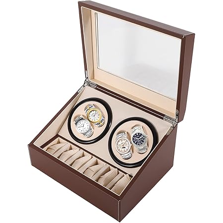 Amazon.com: Automatic Watch Winder, 4+6 Automatic Watches Winders ...