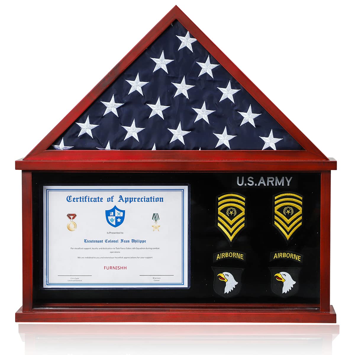 Large Memorial Funeral Flag Display Case Fits 5 X 9 | Desertcart Angola