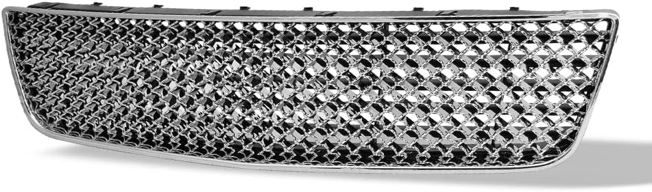 Amazon.com: Chrome Mesh Front Lower Bumper Grill Grille Guard ABS ...