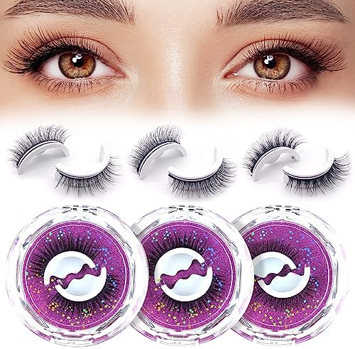 Amazon.com: Parrots Treasure Self Adhesive Eyelashes, Reusable False ...