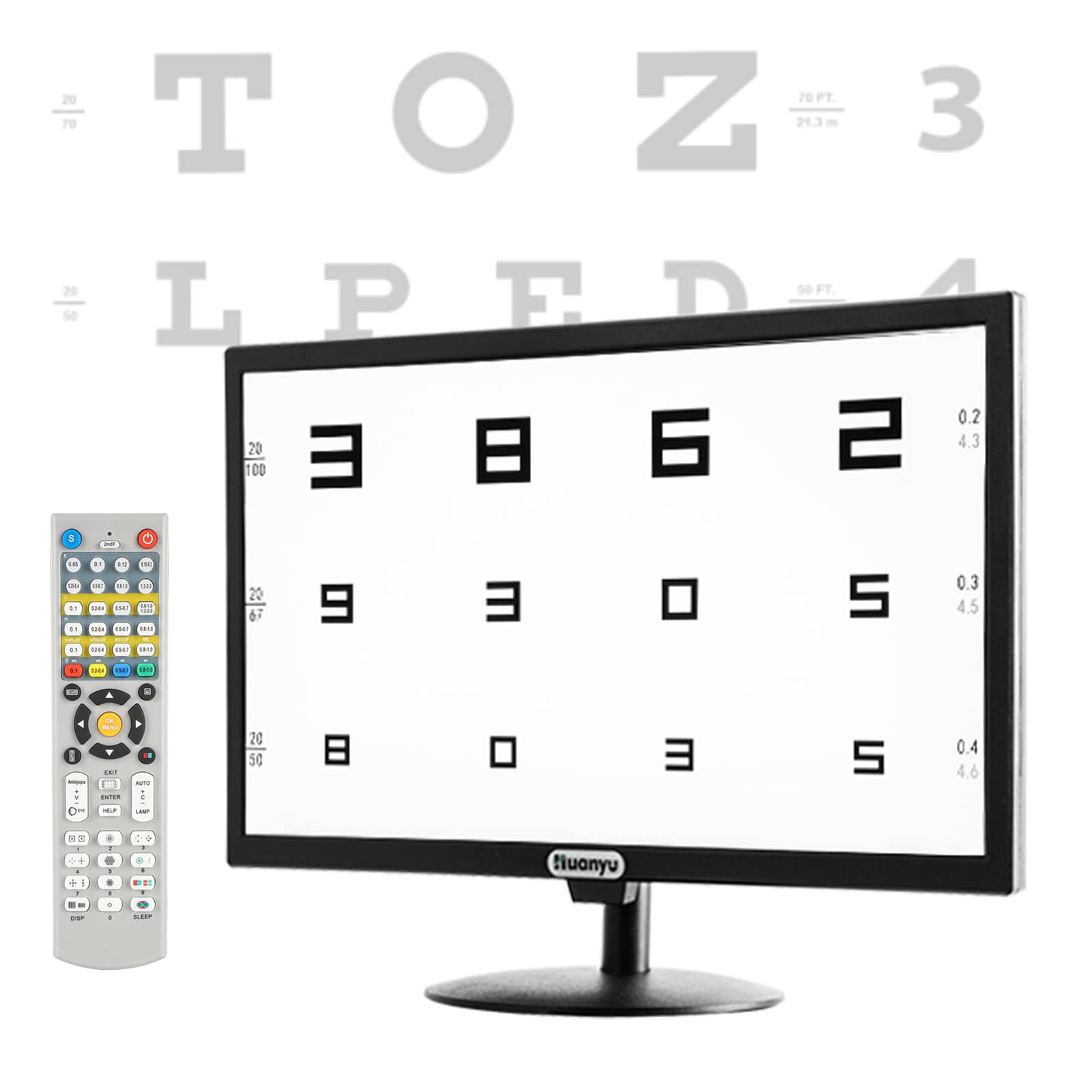 Buy 19 inch LCD Optical Digital Visual Acuity Chart Eye Charts 