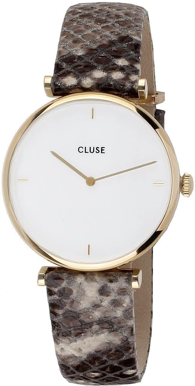 Cluse Femme Analogique Quartz Montre avec Bracelet en Cuir CL18032 ...