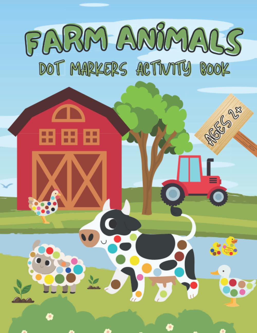 Farm Animals Dot Markers Activity Book: Easy Toddler and Preschool Kids ...