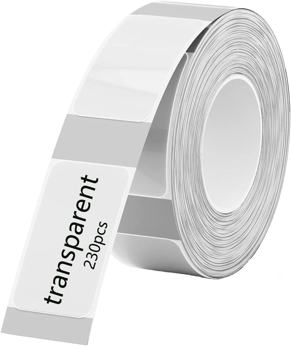 Amazon.com: TFSUCCE Transparent Label Maker Tape for P12/D30/D35/Q30 ...