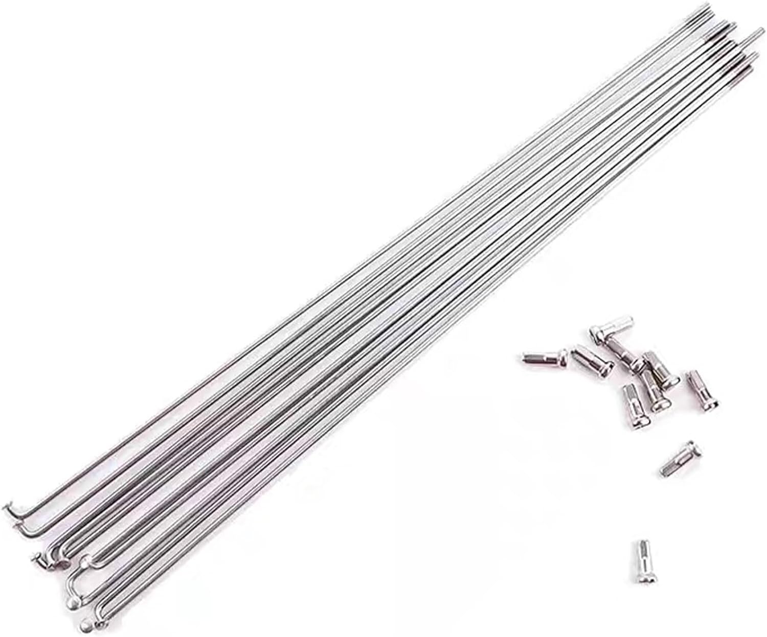 Amazon.com : CLOGGS 20PCS 13G Bicycle Stainless Steel Spoke with ...
