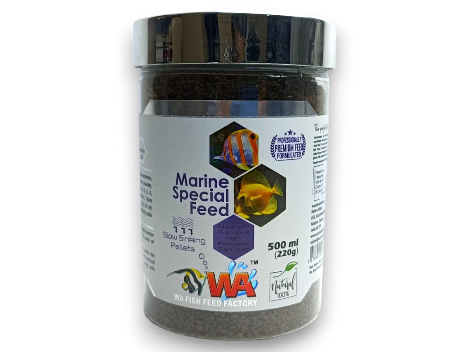 Marine Special Feed Slow Sinking Pellets 500ml (220g) : Amazon.in: Pet ...