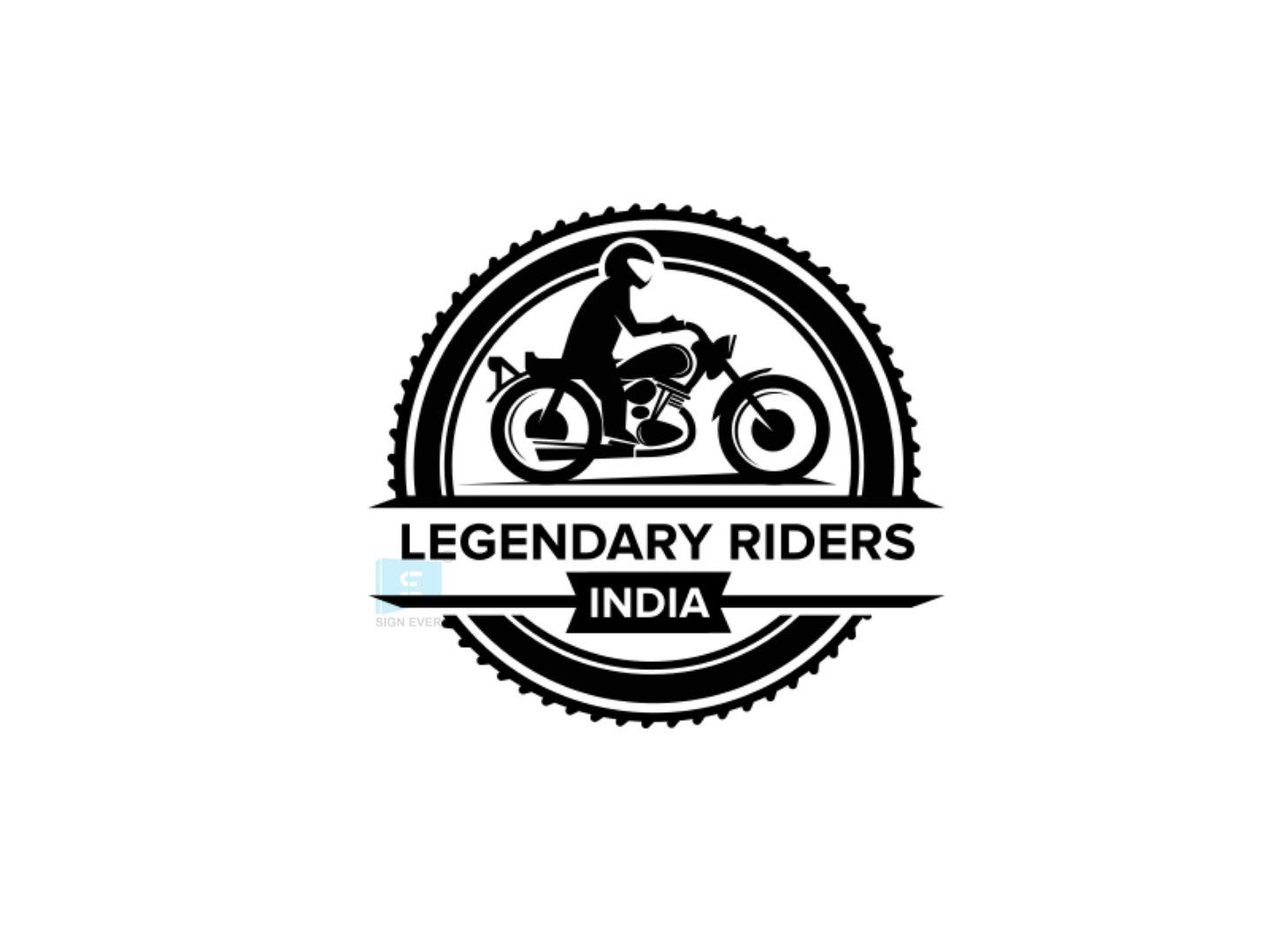 SIGN EVER Legendary Riders India Bike Sticker Mudguard Mask Fuel Tank ...