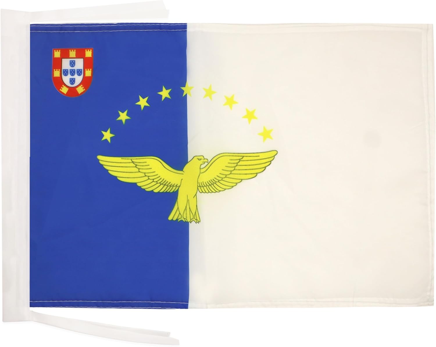 Amazon.com : Azores Flag 18'' x 12'' cords - Portugal - Azorean SMALL ...