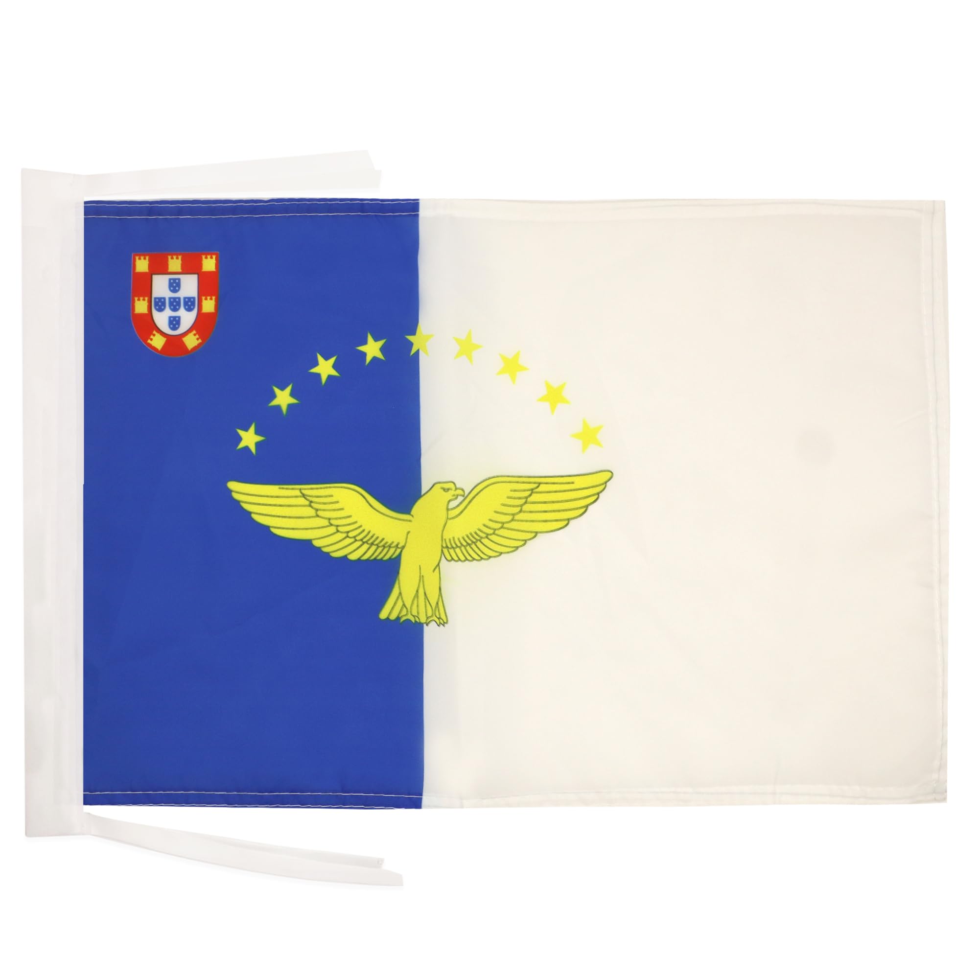 Amazon.com : Azores Flag 18'' x 12'' cords - Portugal - Azorean SMALL ...