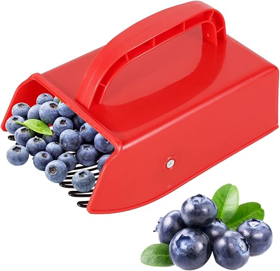 Caffney Berry Picker Ergonomic Berry Pick Rake with Metal Comb Labor ...