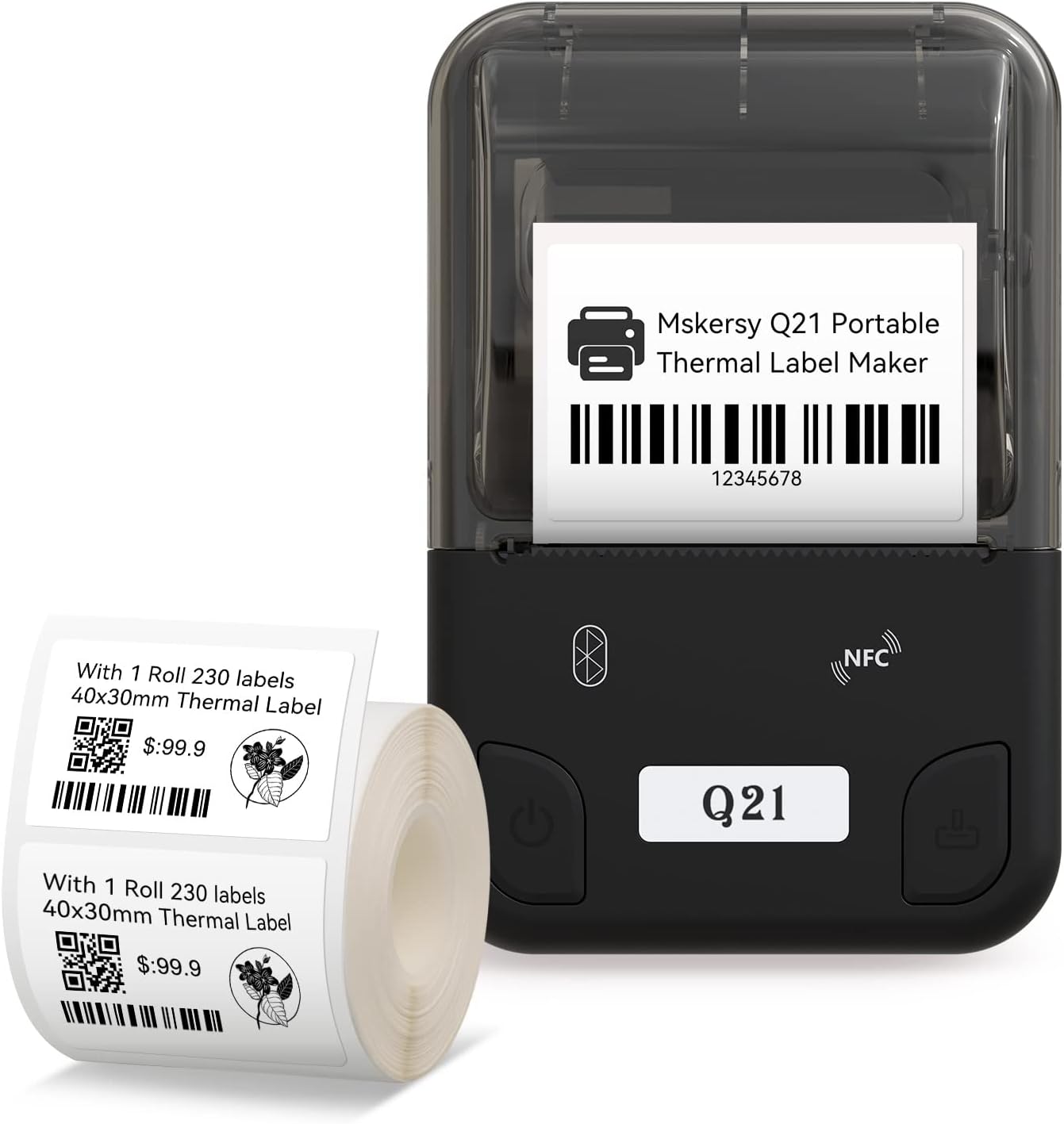Amazon.com : Label Makers Q21 Portable Label Maker Macine with Tape ...