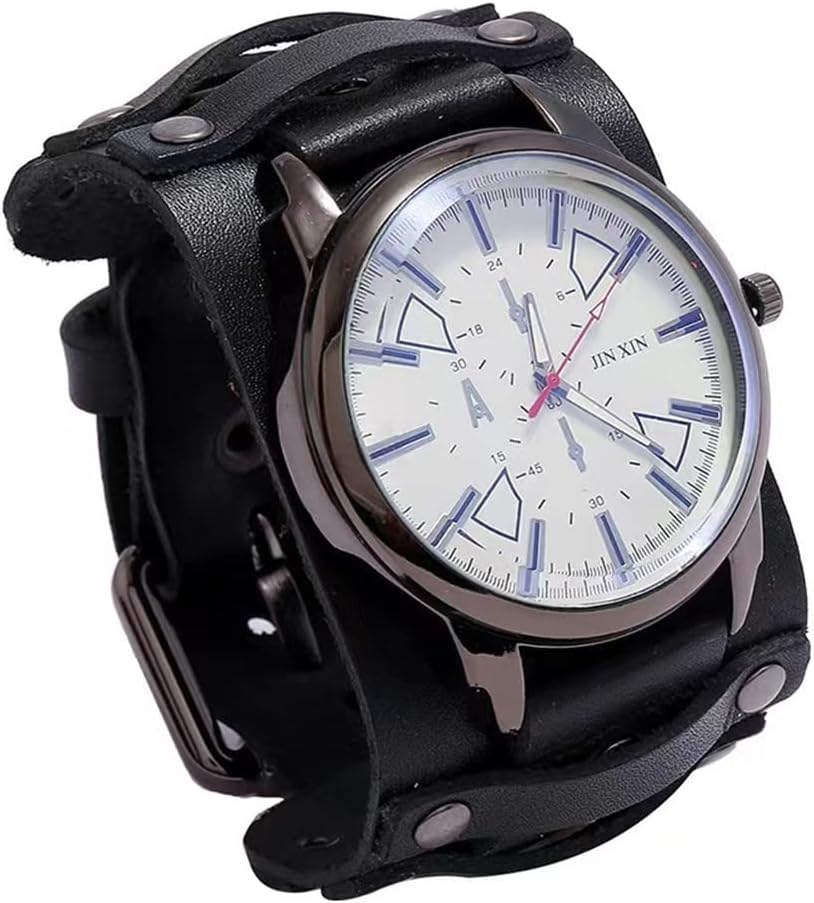 Amazon.com: MINILUJIA Handmade Men Watches Vintage Punk Hip-hop Gothic ...