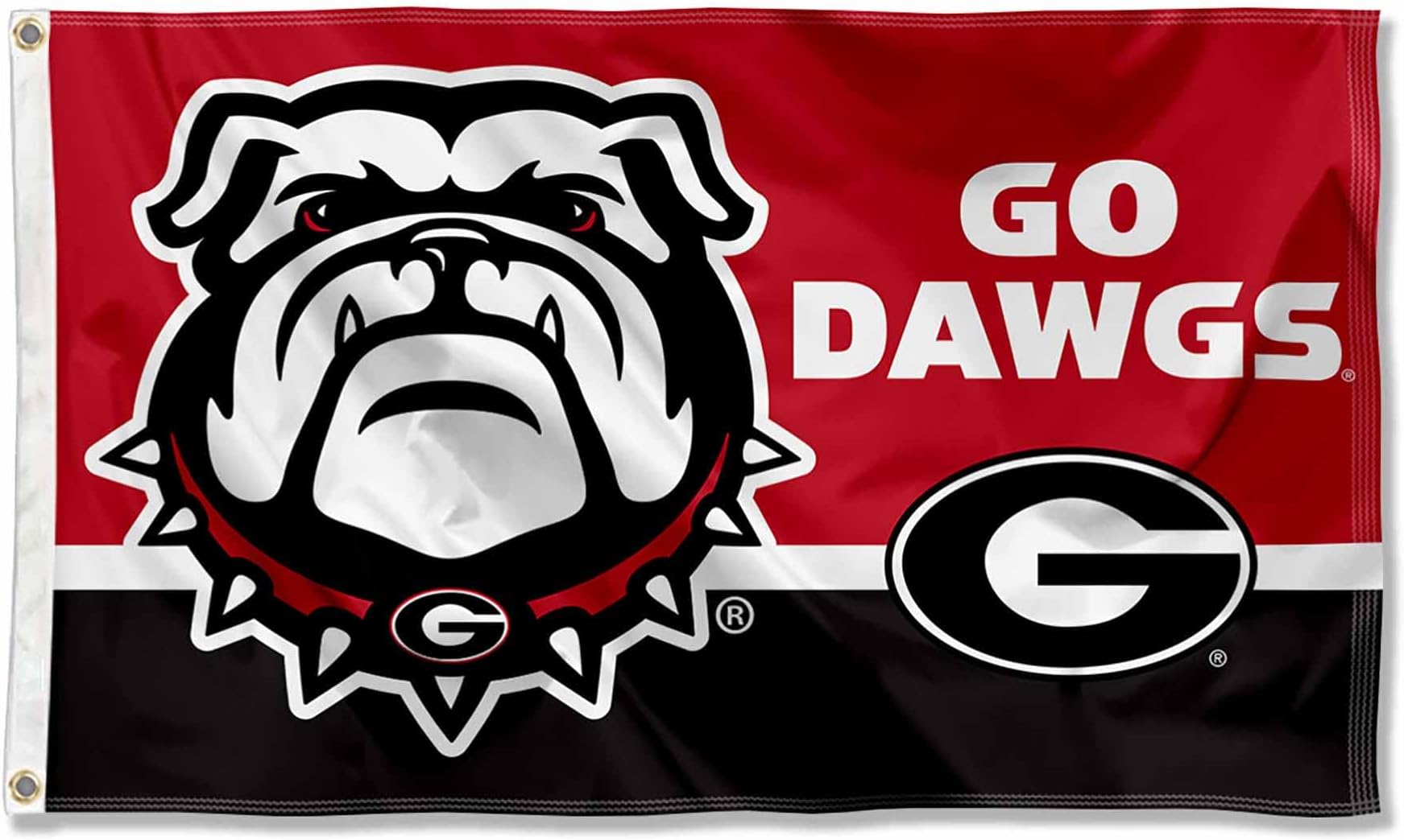 Amazon.com : College Flags & Banners Co. Georgia Bulldogs Go Dawgs Large Outdoor Banner Flag ...