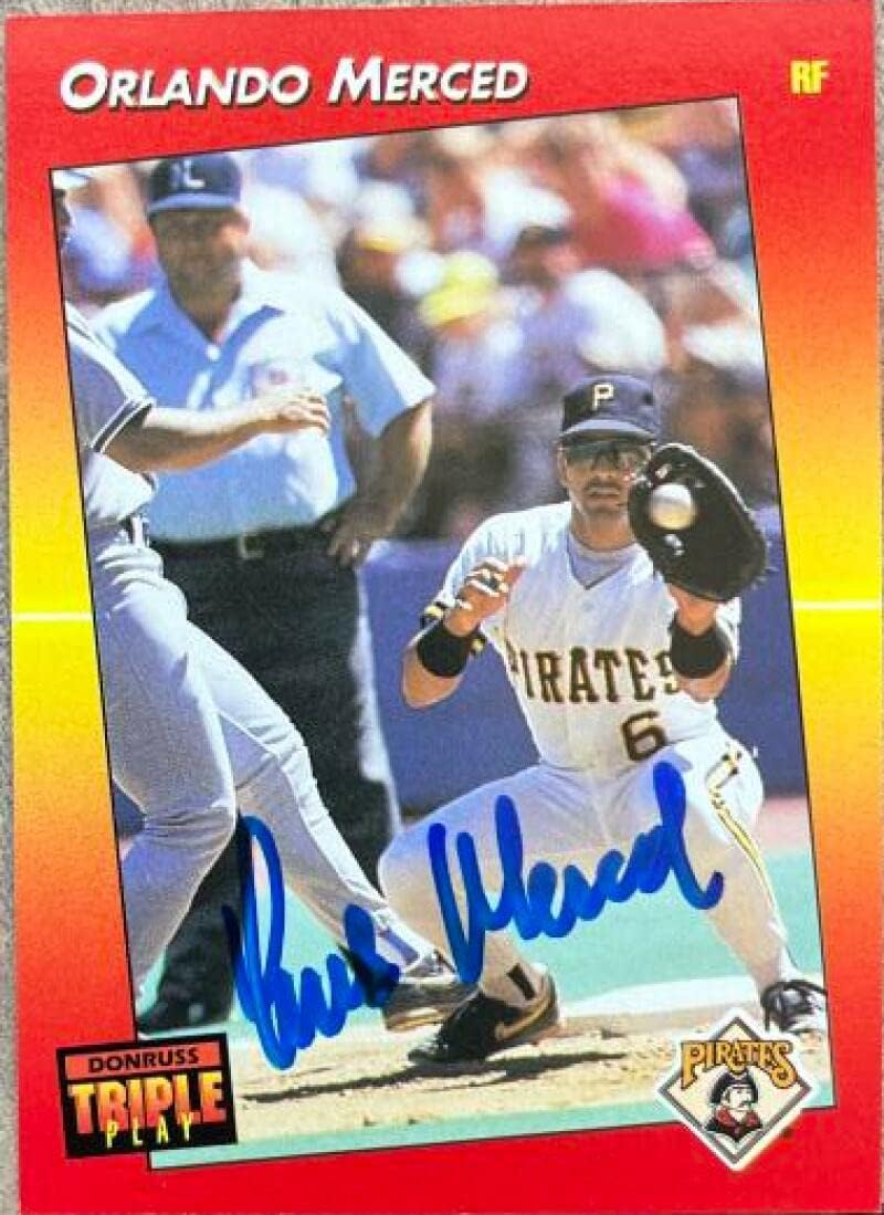 Orlando Merced Autographed 1992 Triple Play #16 at Amazon's Sports ...