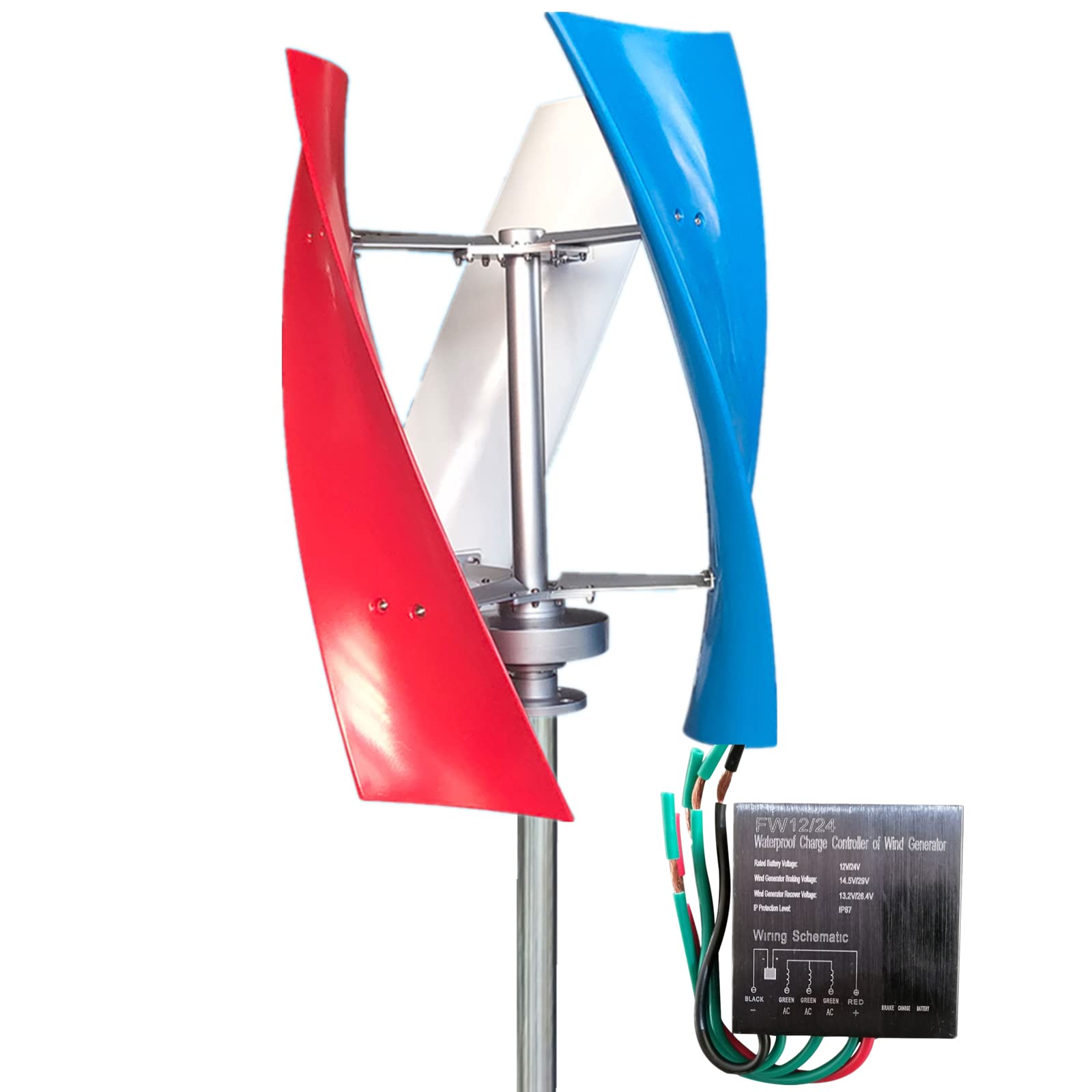 Amazon.com: Helix Wind Turbine Generator 450W 24V DC Helix Maglev ...