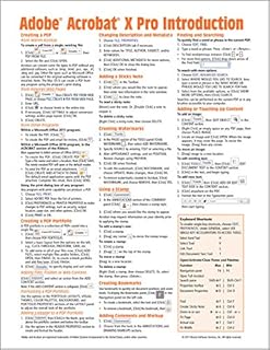 Adobe Acrobat X Introduction Quick Reference Guide (Cheat Sheet of ...
