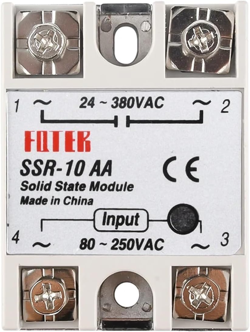 Amazon.com: VNFOCRQJH AC 220V Solid State Relay SSR-10AA SSR-25AA SSR ...