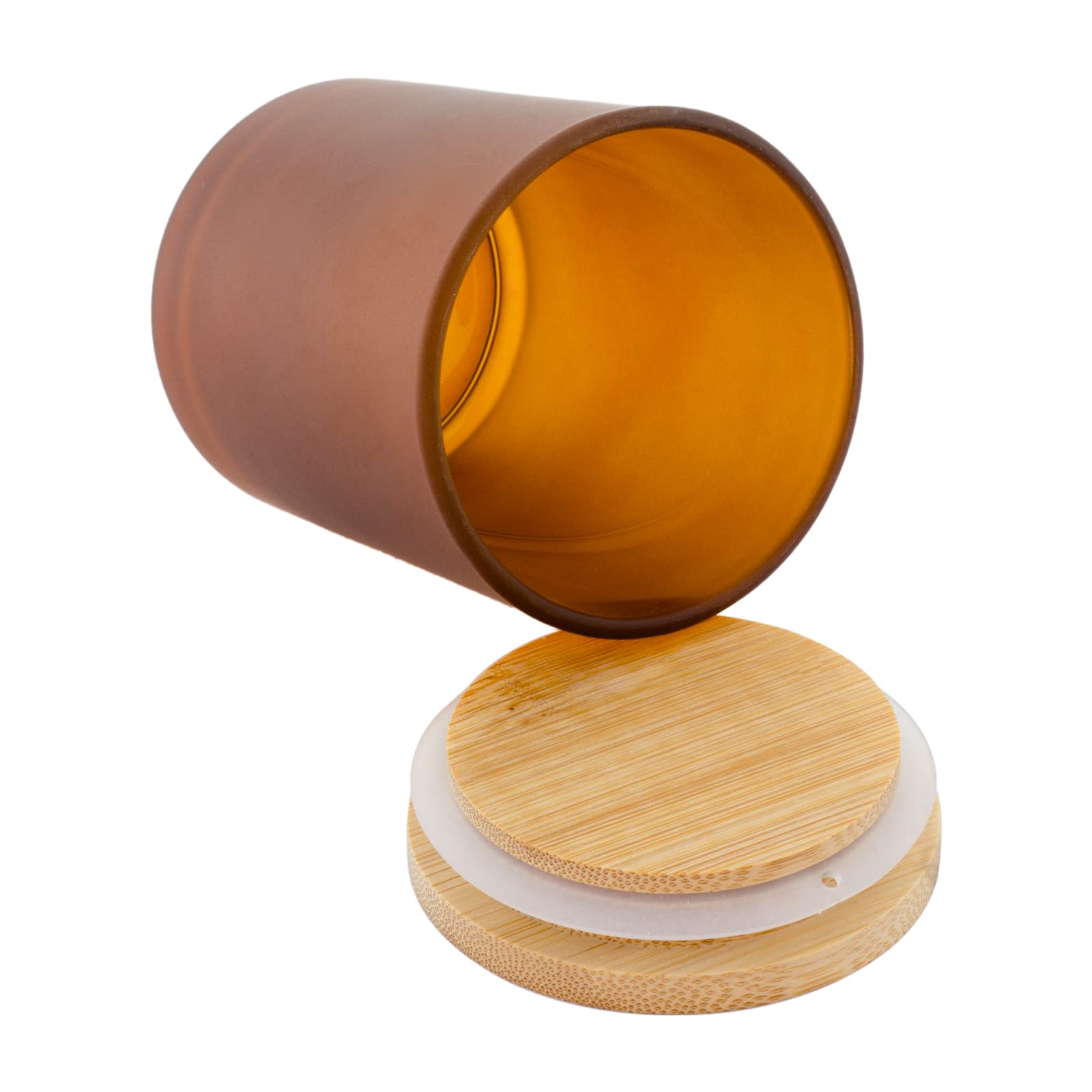 AMOTIE Candle Jars for Making Candles, 15 Pack 6 OZ Glass Candle Jars ...