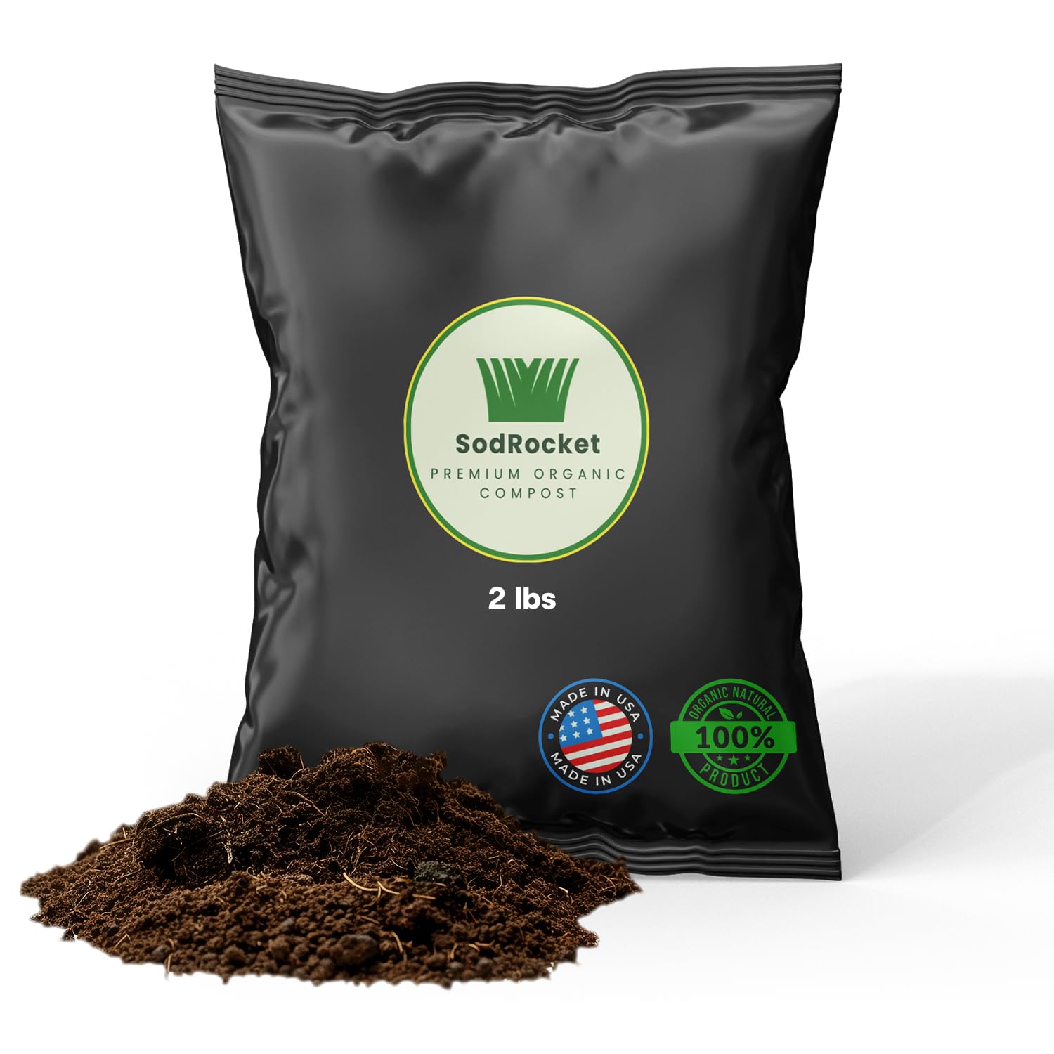 Amazon.com : SodRocket Premium Organic Compost Mix - Organic Soil ...