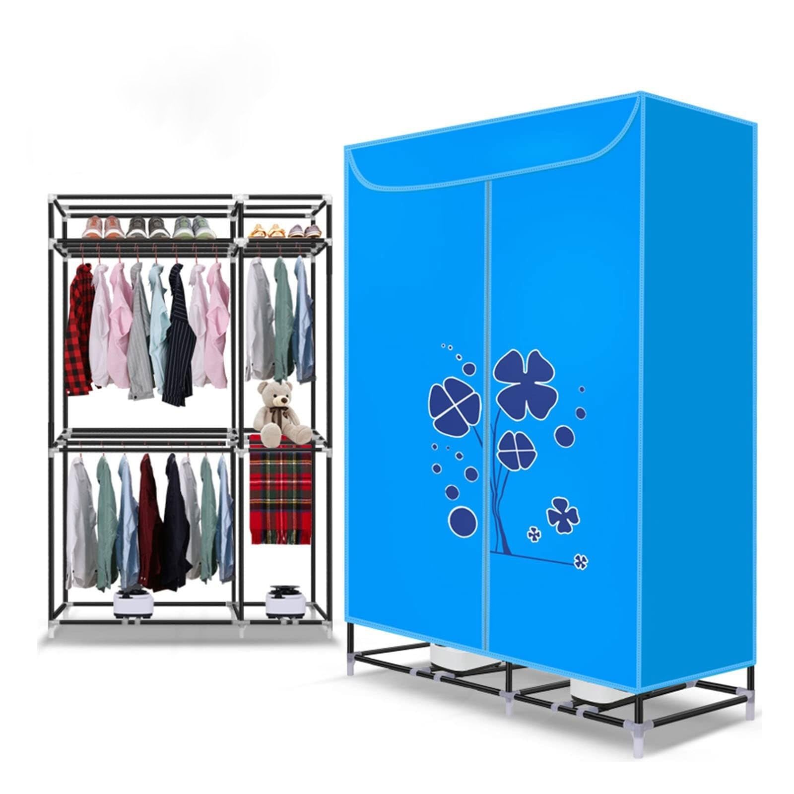 Heated Clothes Airer, 2400W Electric 3-Tier Clothes Dryer, Portable ...