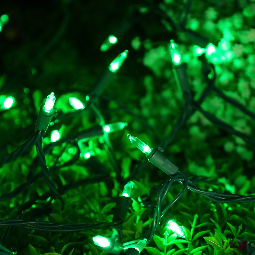 Snapklik.com : Green Christmas Lights, 33ft 100 LED Christmas String ...