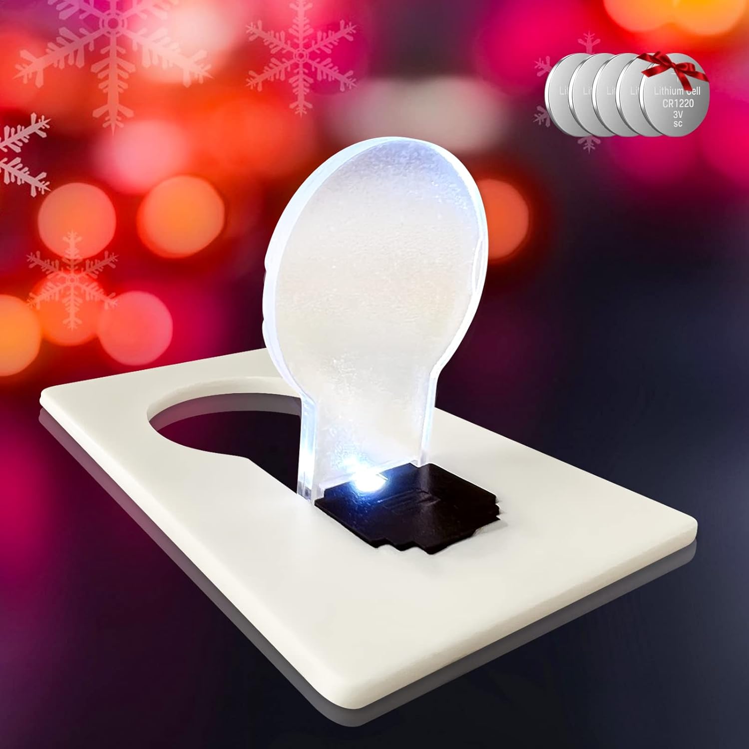 Cuziss Mini Portable Led Pocket Lamps, 10 pcs White Card Lights for ...