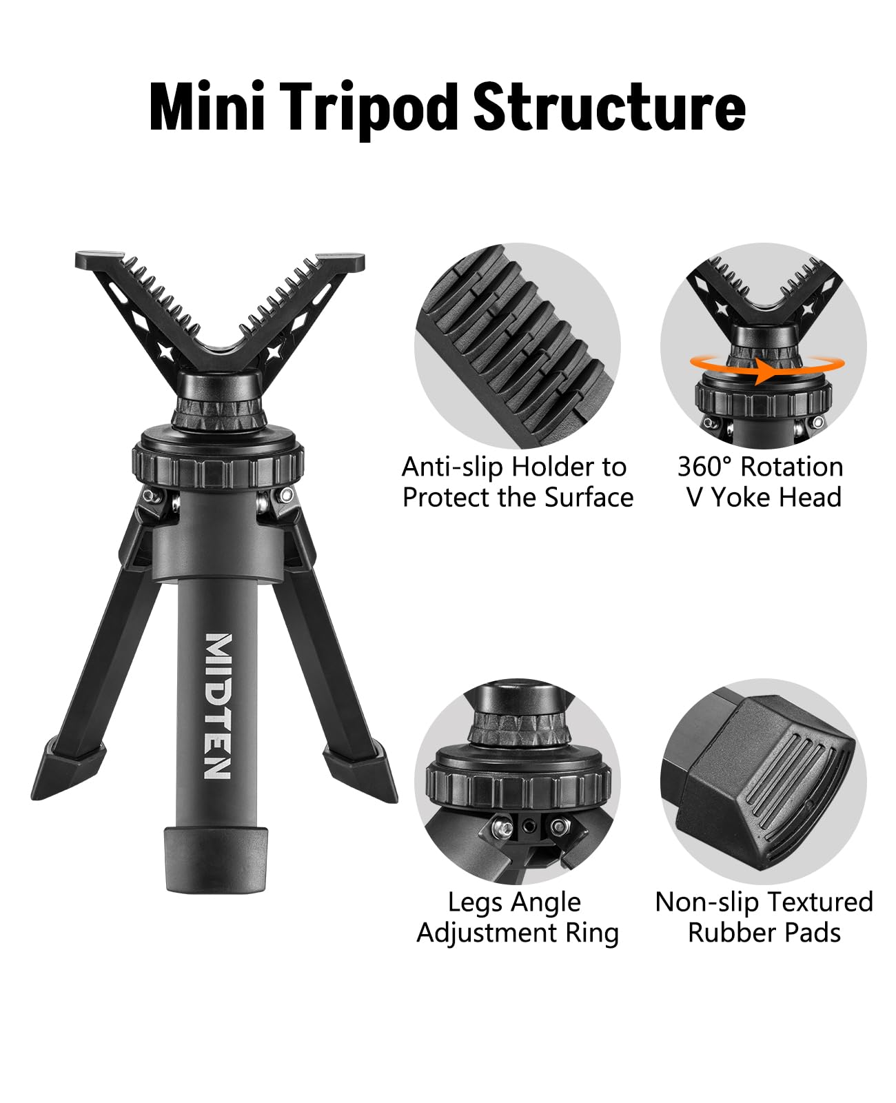 Snapklik.com : MidTen Portable Shooting Rest Shooting Tripod Rifle ...