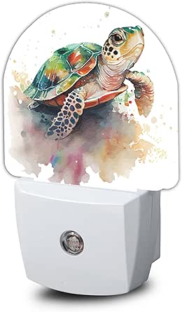 Sea Turtle Night Light,Night Lights Plug into Wall with Dusk to Dawn ...