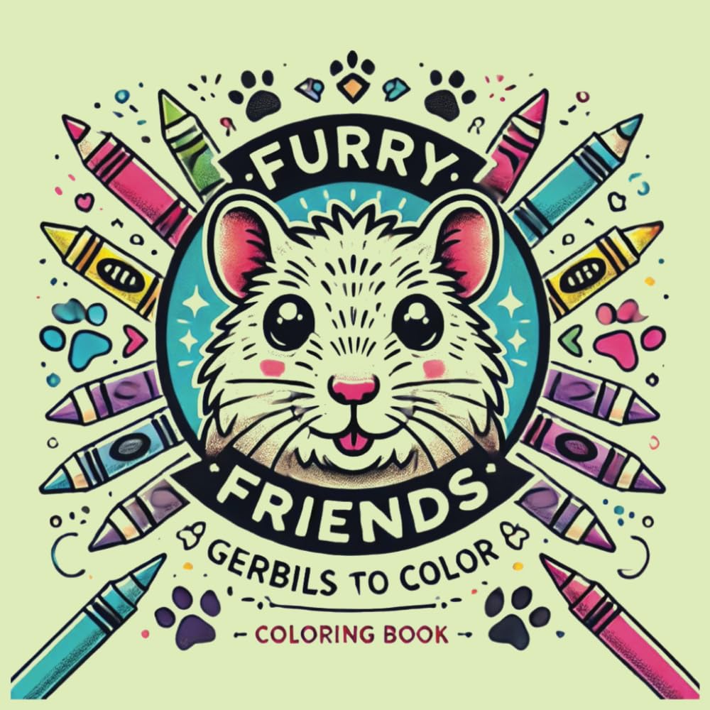 Amazon.com: Furry Friends: Gerbils to Color - Coloring Book: Cute and ...