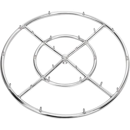Amazon.com: Stanbroil 24 Inch Round Fire Pit Burner Ring for Natural ...