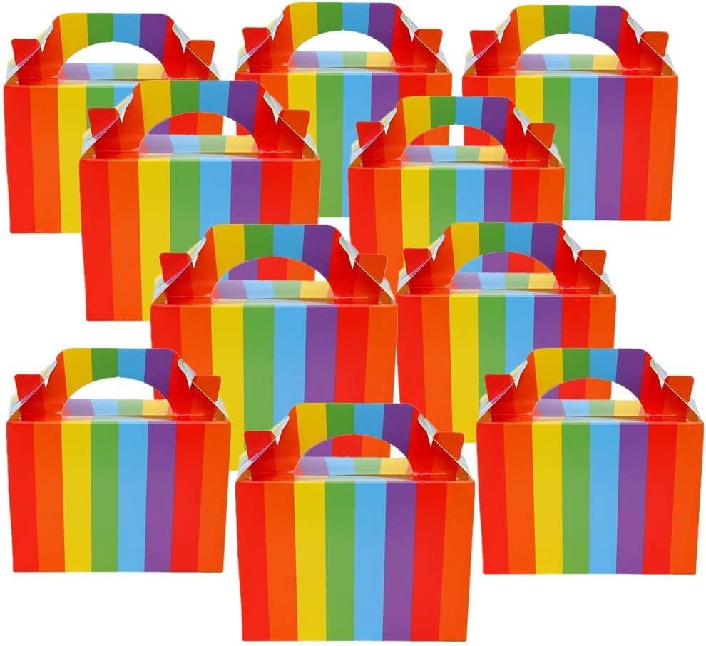 20pk Rainbow Birthday Party Boxes for Kids Party Food | Cardboard Lunch ...