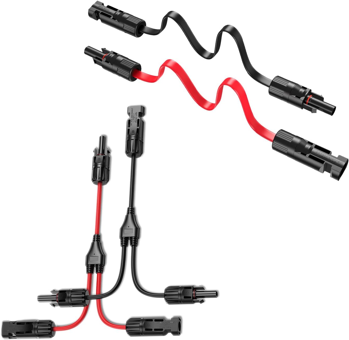 Amazon.com: Solar Connectors 30A Y-Branch Cable, Super Flat Solar Cable ...