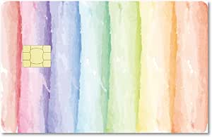 Amazon.com: CREATCABIN Card Skin Sticker Rainbow Cloud Debit Credit ...