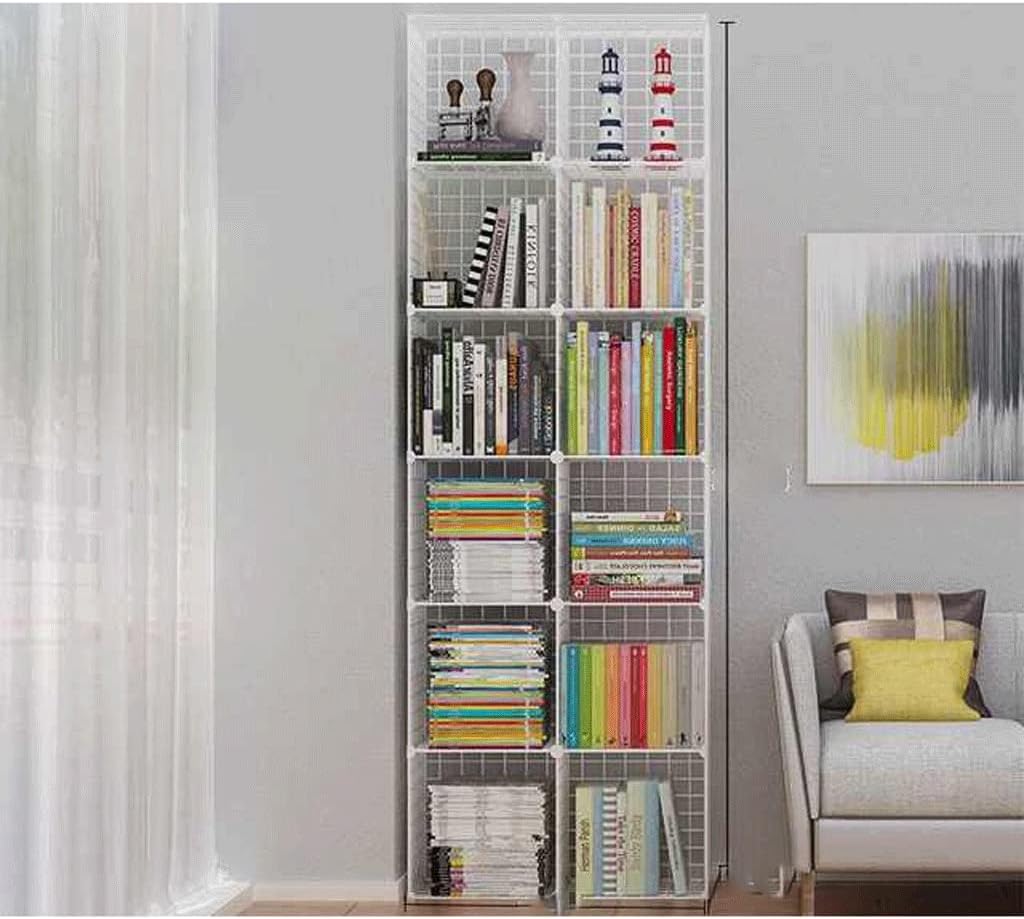 DINGZZ 2 Row 6 Layer Stackable Wire Cubes Storage Organizer Bookcase ...