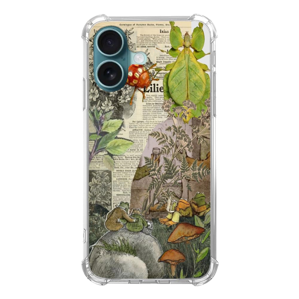 Amazon.com: Lobtseyrem Cottagecore Bug Frogs Phone Case Compatible with ...