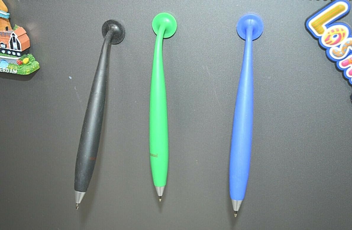 HONGBE MAGNETIC PEN RUBBER GRIP FRIDGE METAL SURFACES : Amazon.co.uk ...