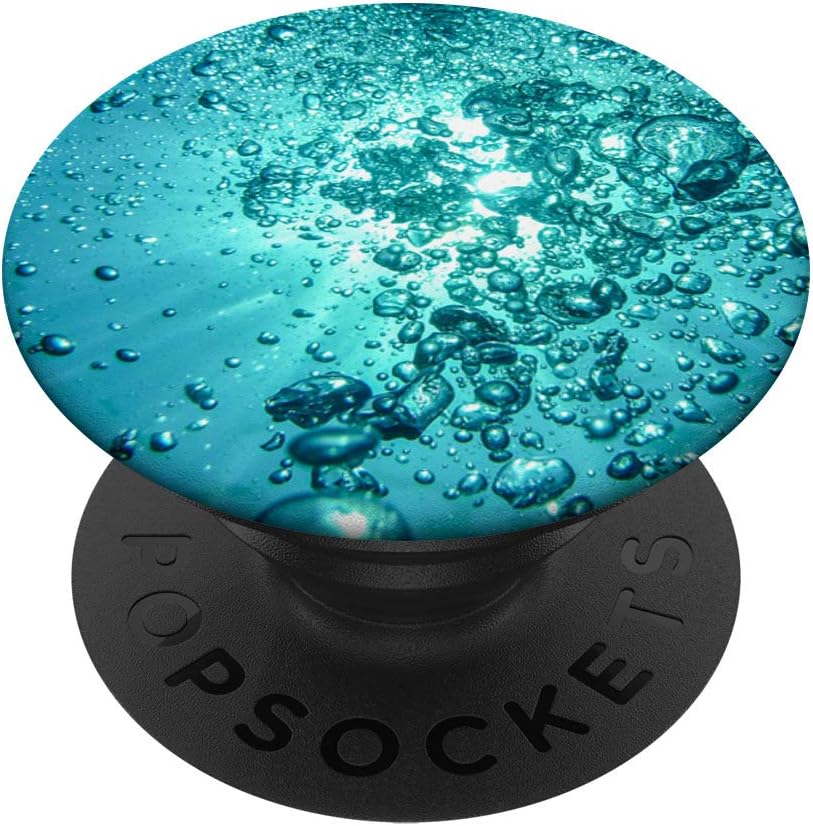 Amazon.com: Teal Blue Underwater Water Bubble PopSockets PopGrip ...